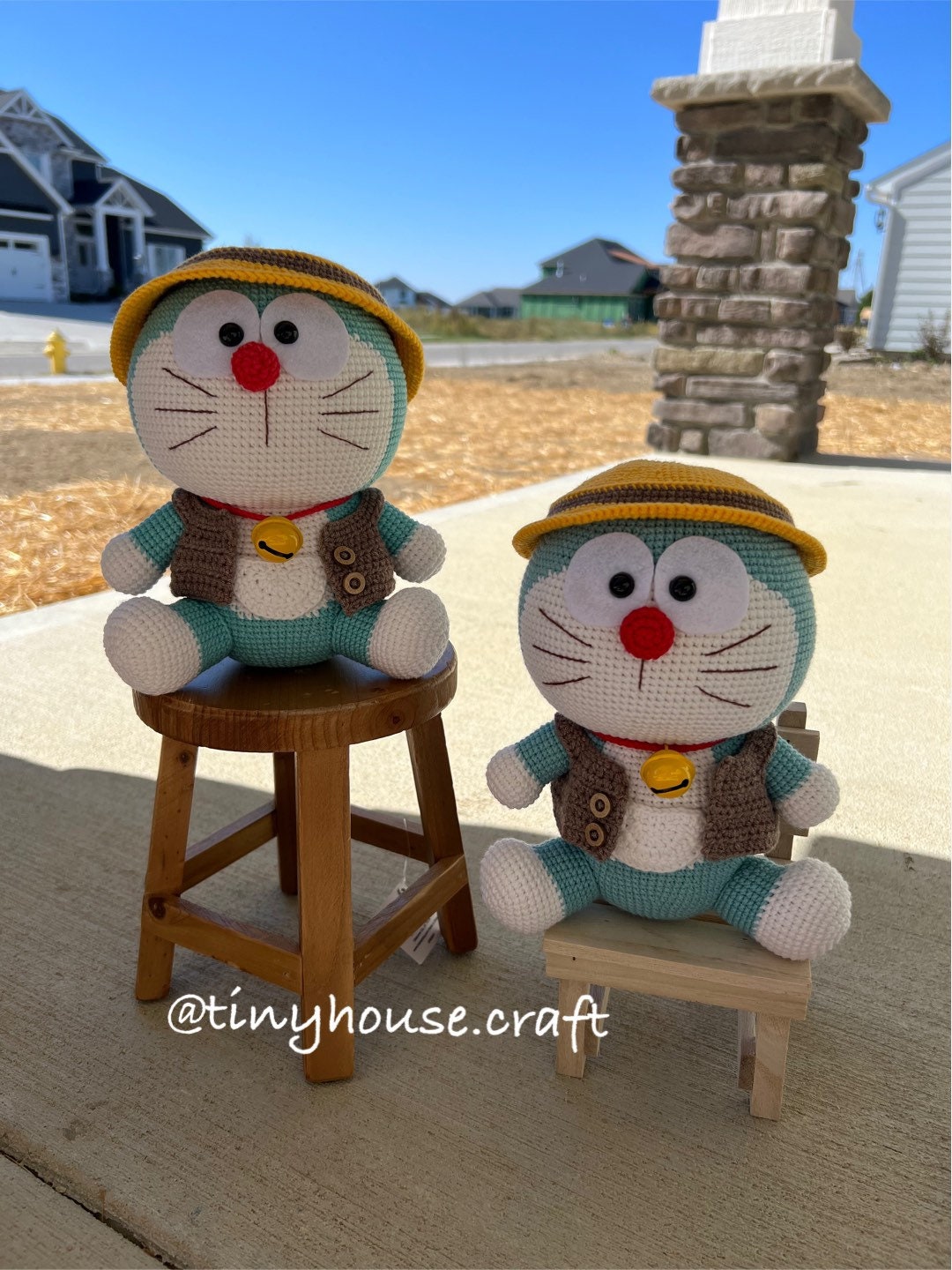 Doraemon Crochet Amigurumi Finished Toy - Etsy