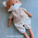 The Fox Cloth Doll, Fox Doll, Fox Cloth Toy, Handmade Doll, Soft Toy ...