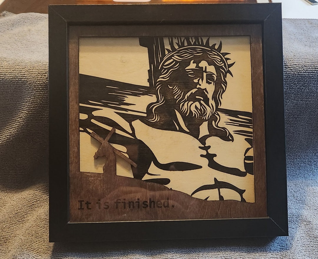 Crucifixion / Easter Laser Cut and Framed - Etsy