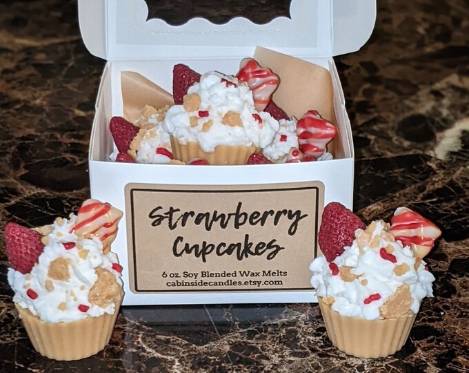 5 Pc. Strawberry Cupcake Wax Melts - Etsy