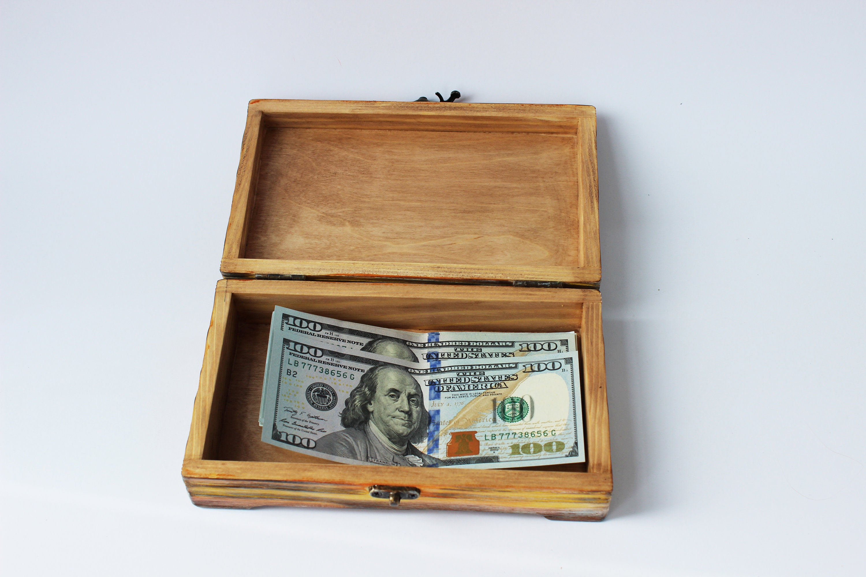 A Wooden Box for Money Box Gift for Men Petty Cash Box - Etsy