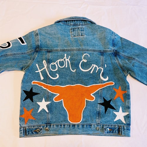 Custom Sports Team Denim Jacket - Etsy