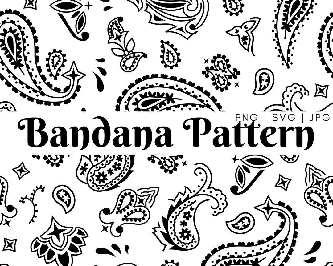 Bandana Pattern Svg Bandana Pattern transparent Background - Etsy Singapore