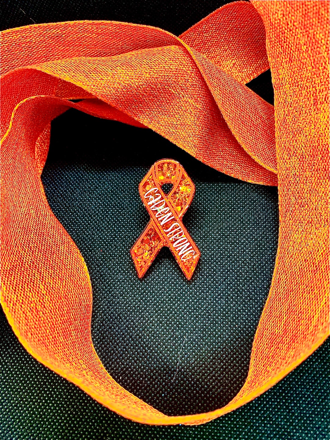 Cancer Awareness Pin Custom Cancer Pin Leukemia Awareness Rubber Back Glitter Pin Pin For