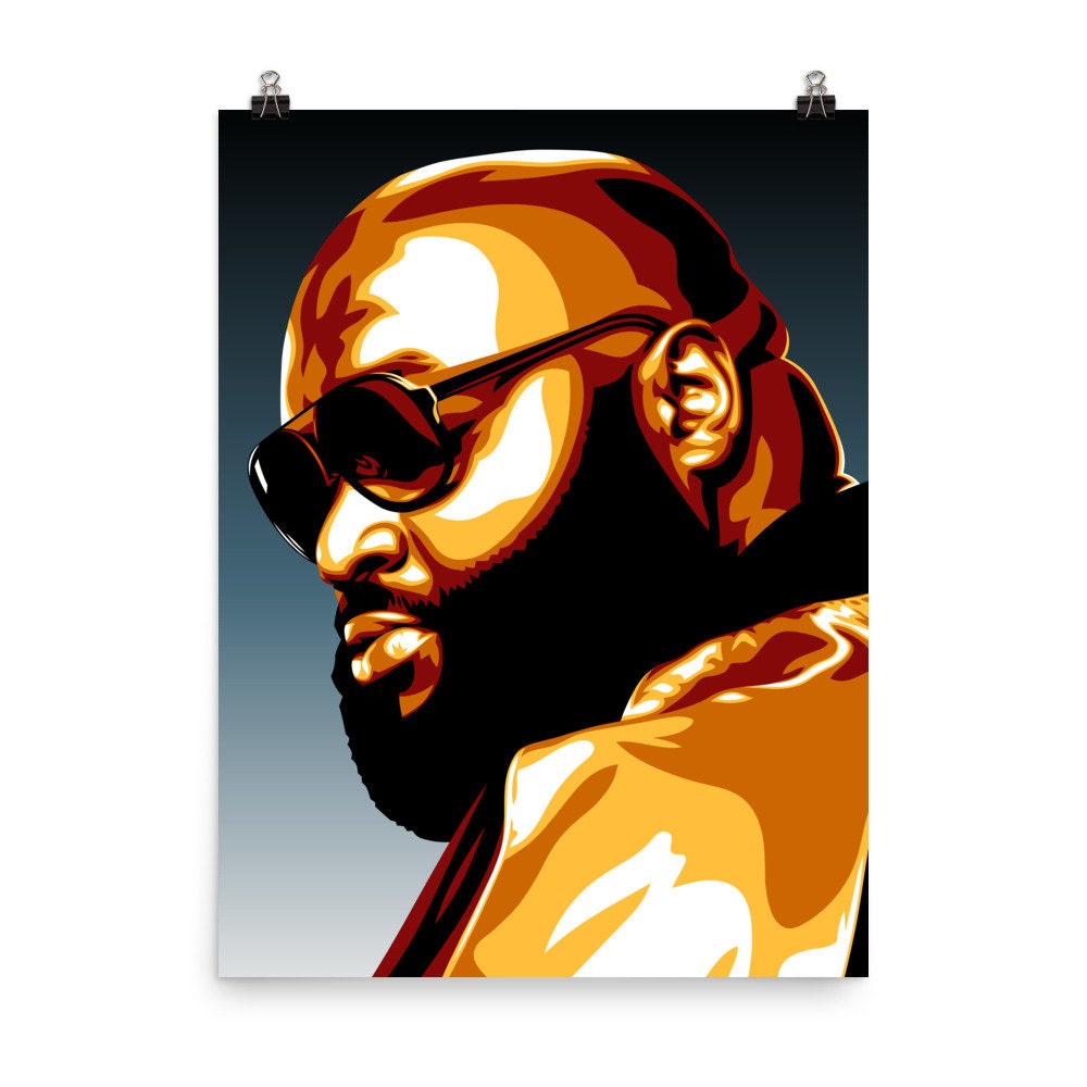 Rick Ross Print - Etsy