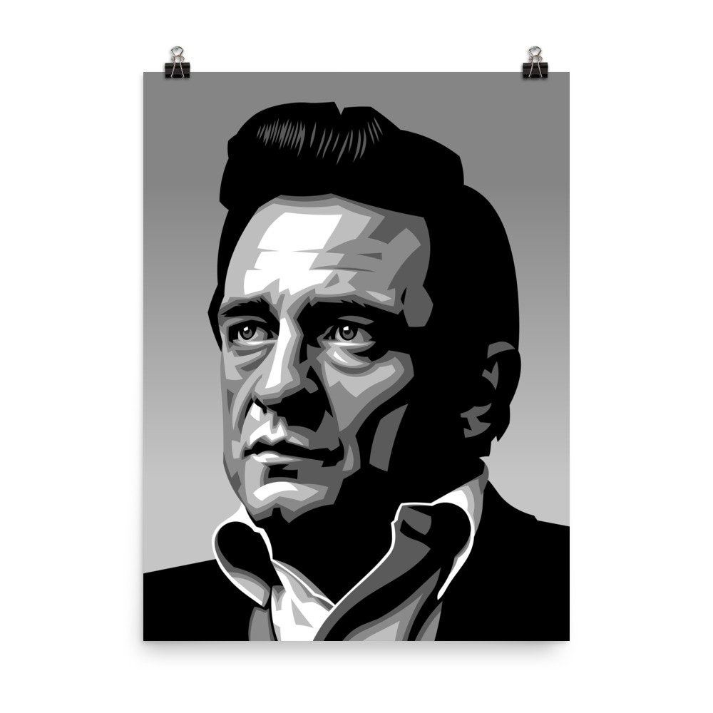 Johnny Cash Print - Etsy