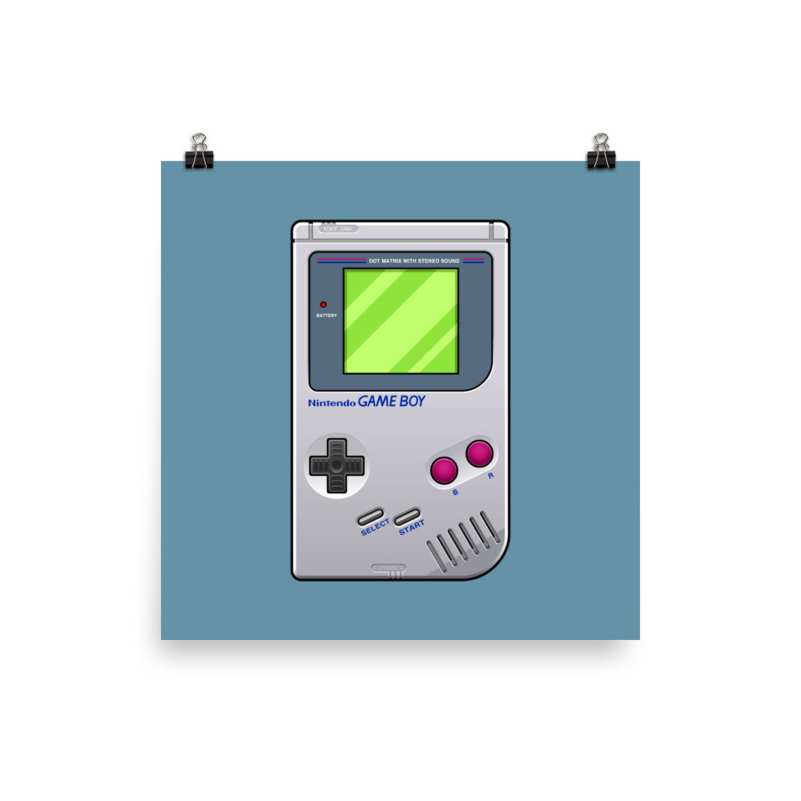 Game Boy Print - Etsy