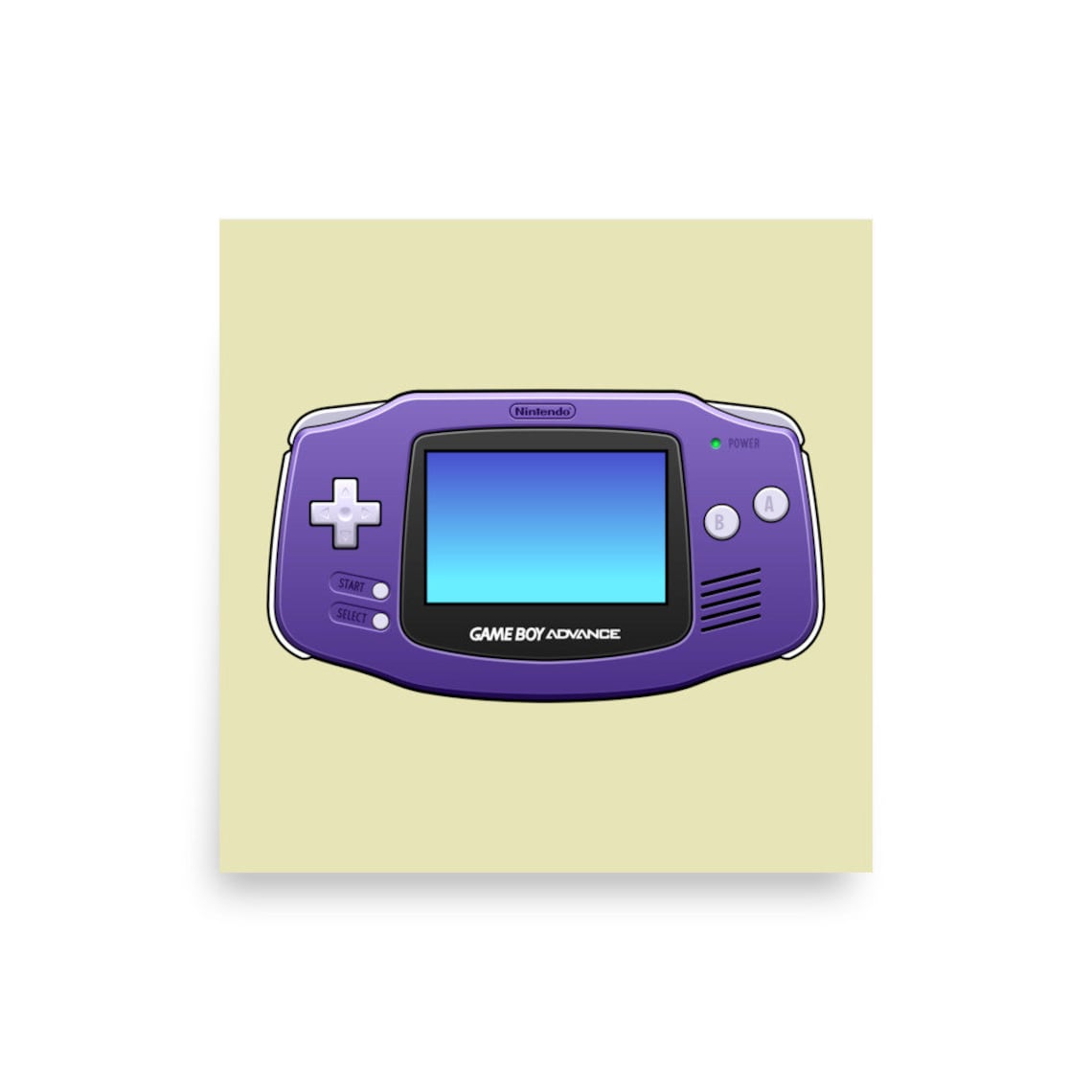 Game Boy Advance Print - Etsy