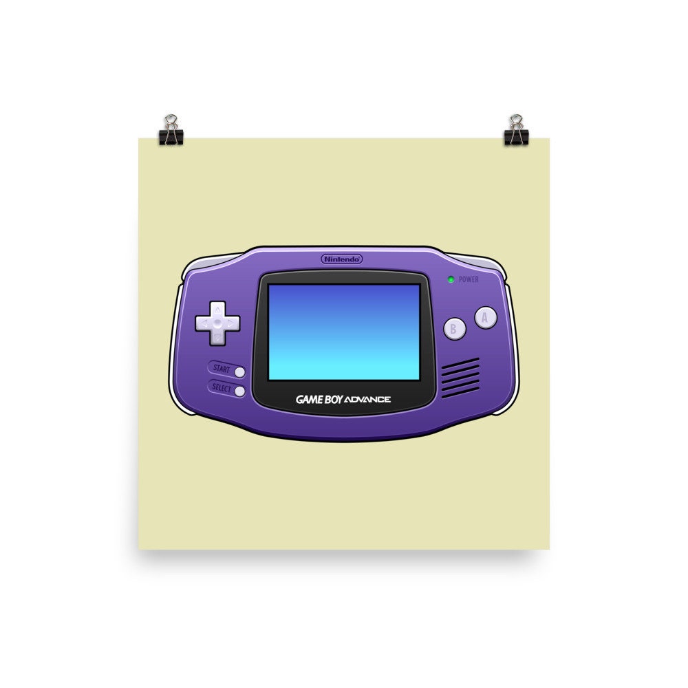 Game Boy Advance Print - Etsy