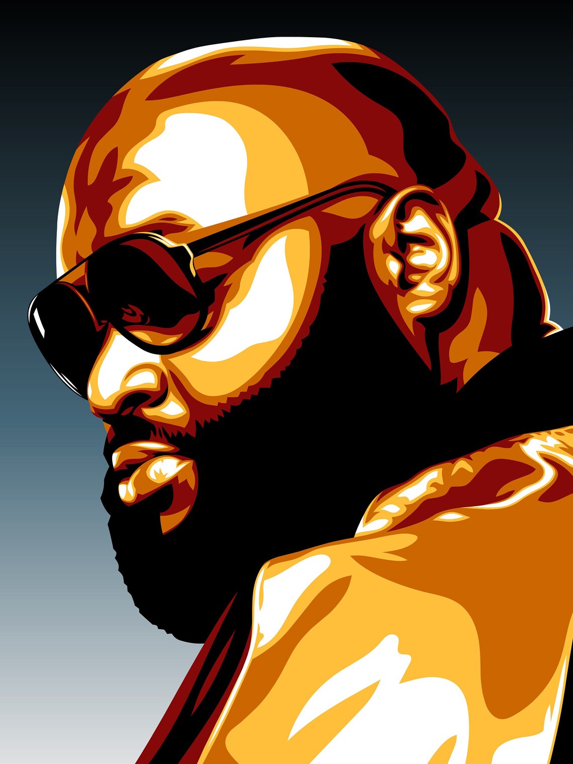 Rick Ross Print | Etsy