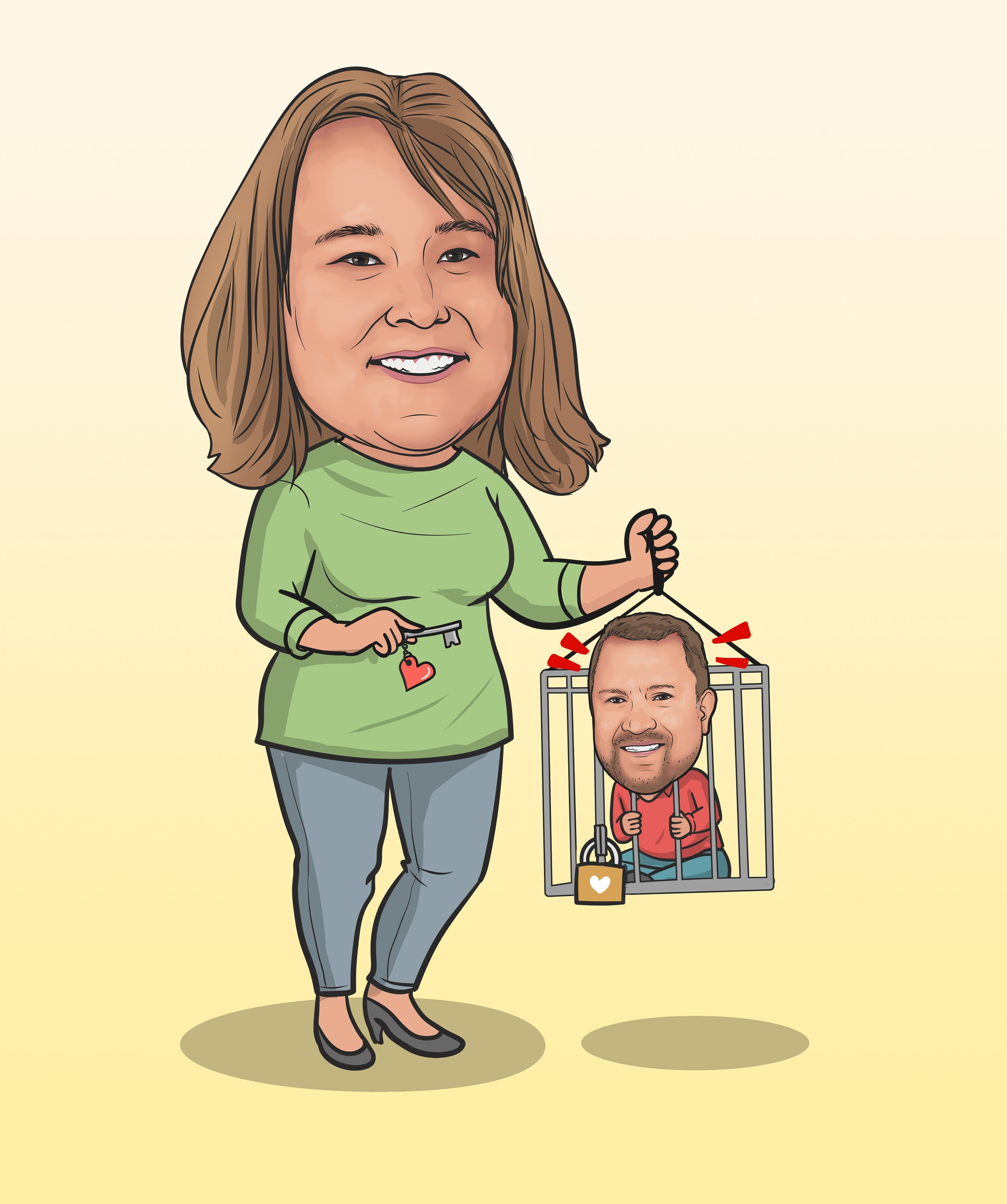 Retirement Caricature Drawings From Photos Teacher | Etsy