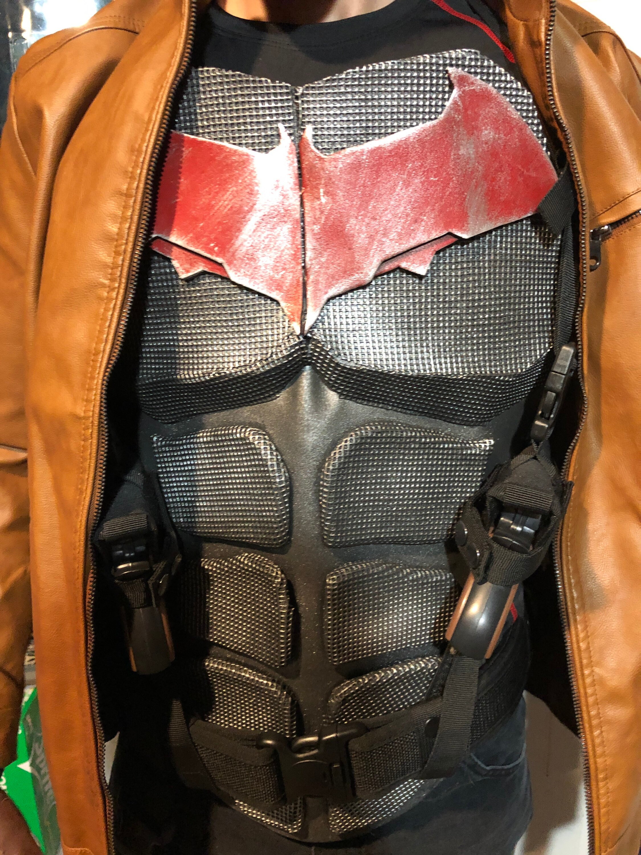 Full Redhood Batman Cosplay costume with guns and holsters | Etsy