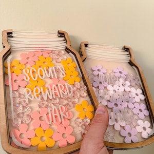Custom Reward Jar With Tokens | Reward Jar for Kids | Reward System ...