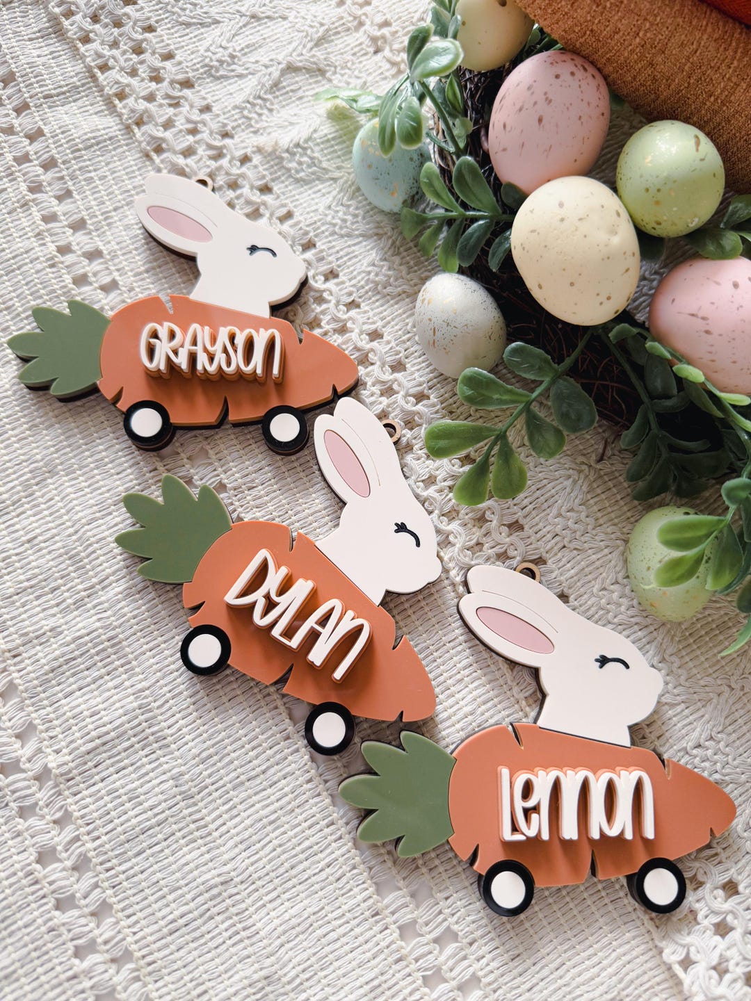 Personalized Easter Bunny Car Tag | Easter Bunny | Personalized Name ...