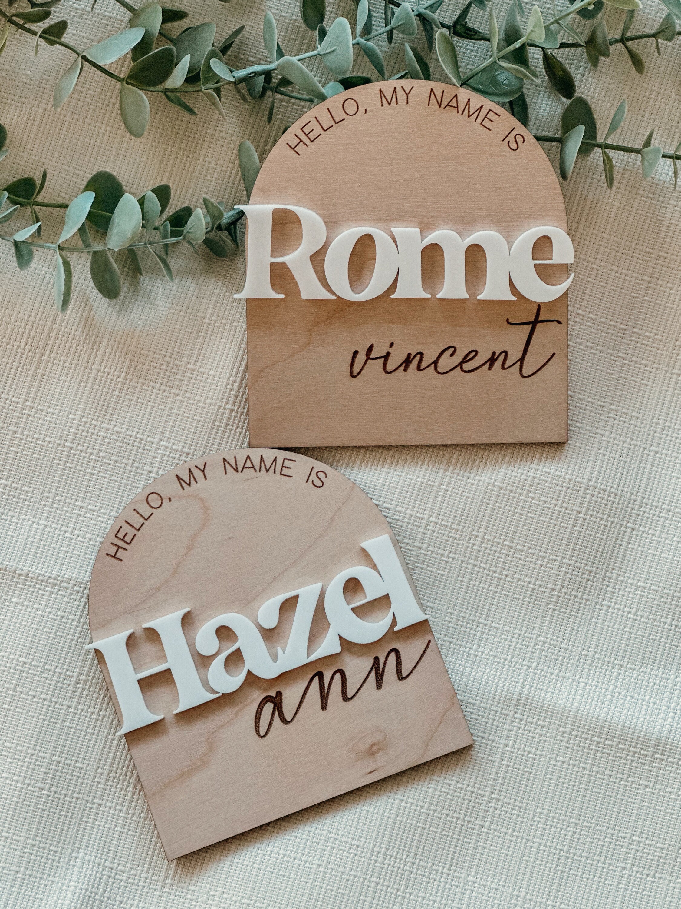 Hello My Name is Sign Announcement | Hospital Name Sign | Baby Name ...