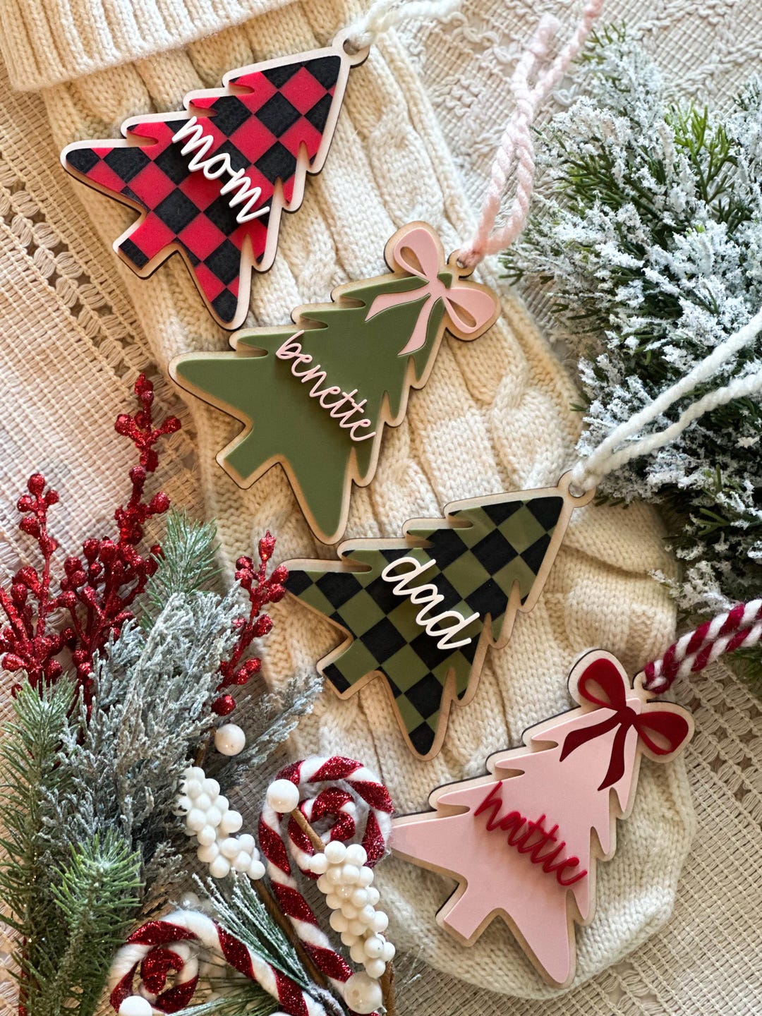 Personalized Christmas Tree Ornament | Custom Name Ornament | Christmas ...