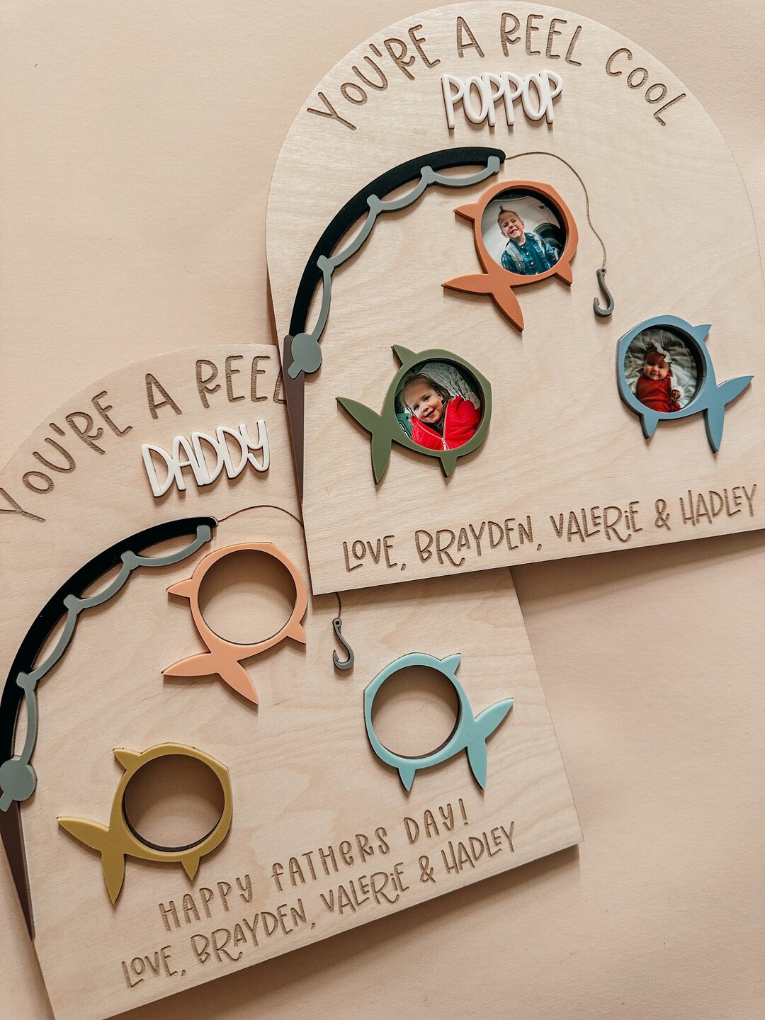 Father’s Day Photo Sign | Fishing Father’s Day Sign | Gifts for Dad ...