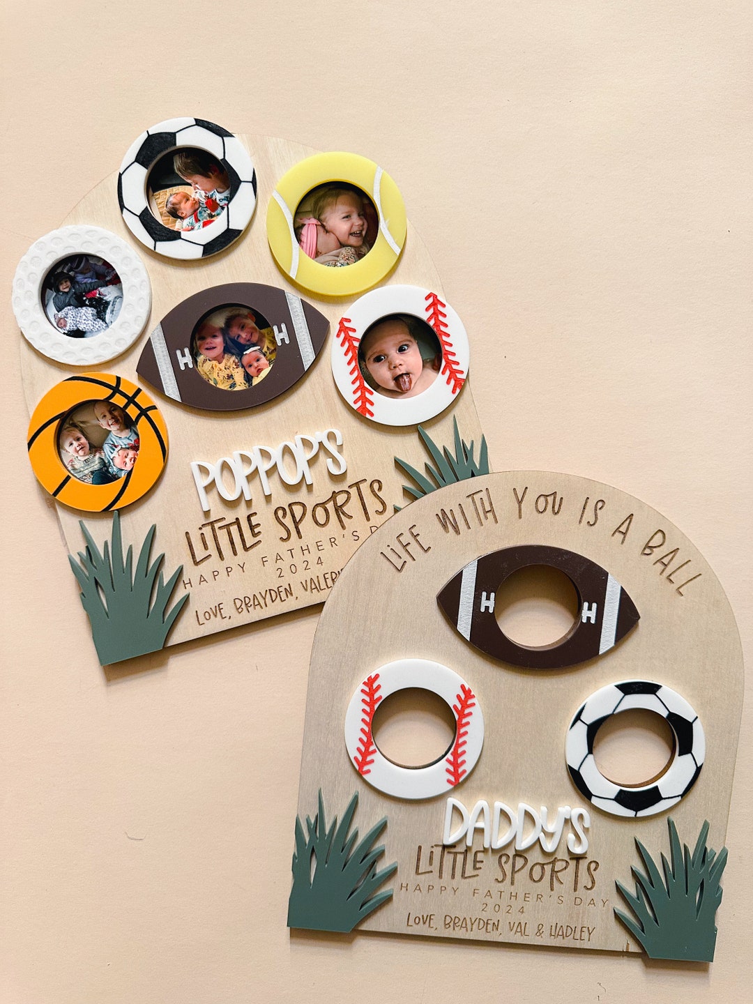 Father’s Day Photo Sign | Sports Father’s Day Sign | Gifts for Dad ...