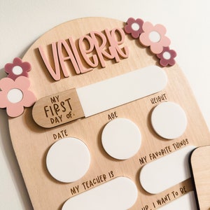 First and Last Day of School Sign | Flower School Sign | School Gift ...