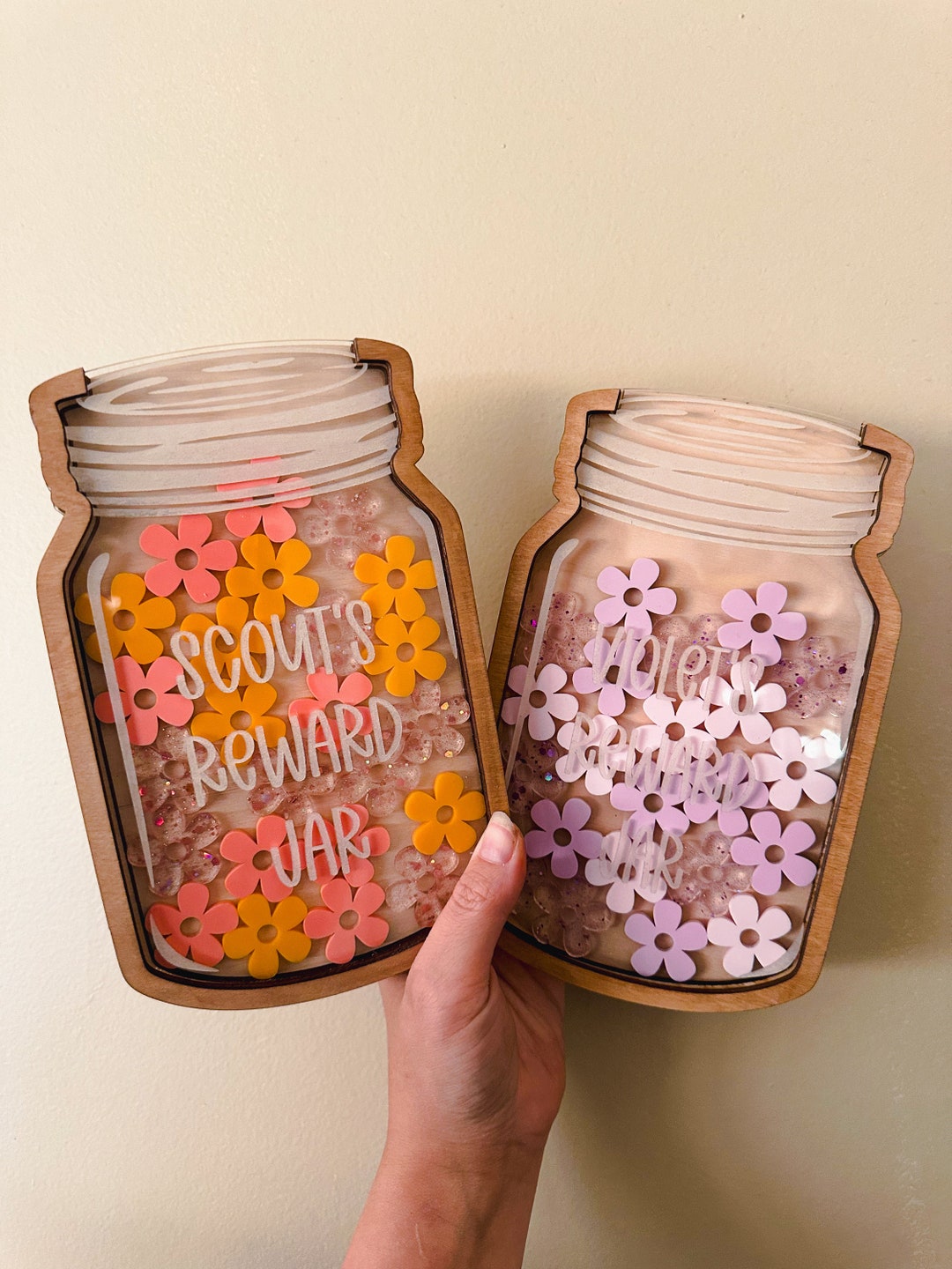 Custom Reward Jar With Tokens | Reward Jar for Kids | Reward System ...