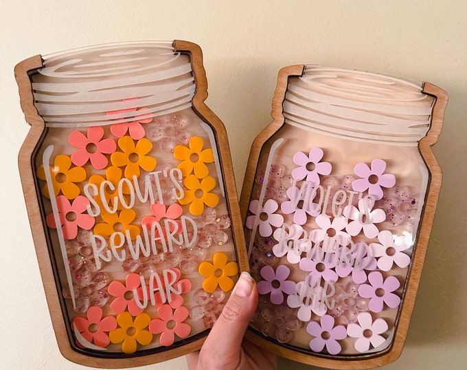 Custom Reward Jar With Tokens | Reward Jar for Kids | Reward System ...