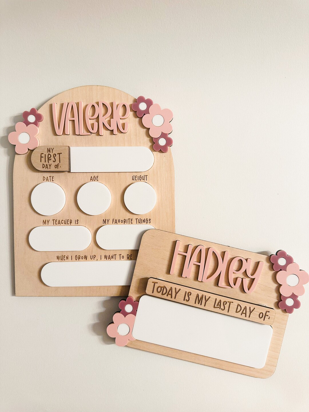 First and Last Day of School Sign | Flower School Sign | School Gift ...