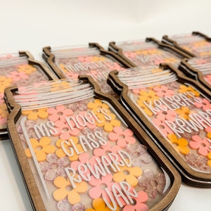 Custom Reward Jar With Tokens | Reward Jar for Kids | Reward System ...