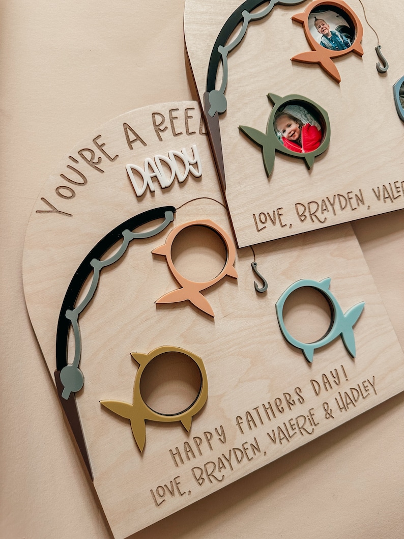 Father’s Day Photo Sign | Fishing Father’s Day Sign | Gifts for Dad ...