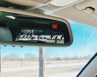 Rear View Mirror Decal | Etsy
