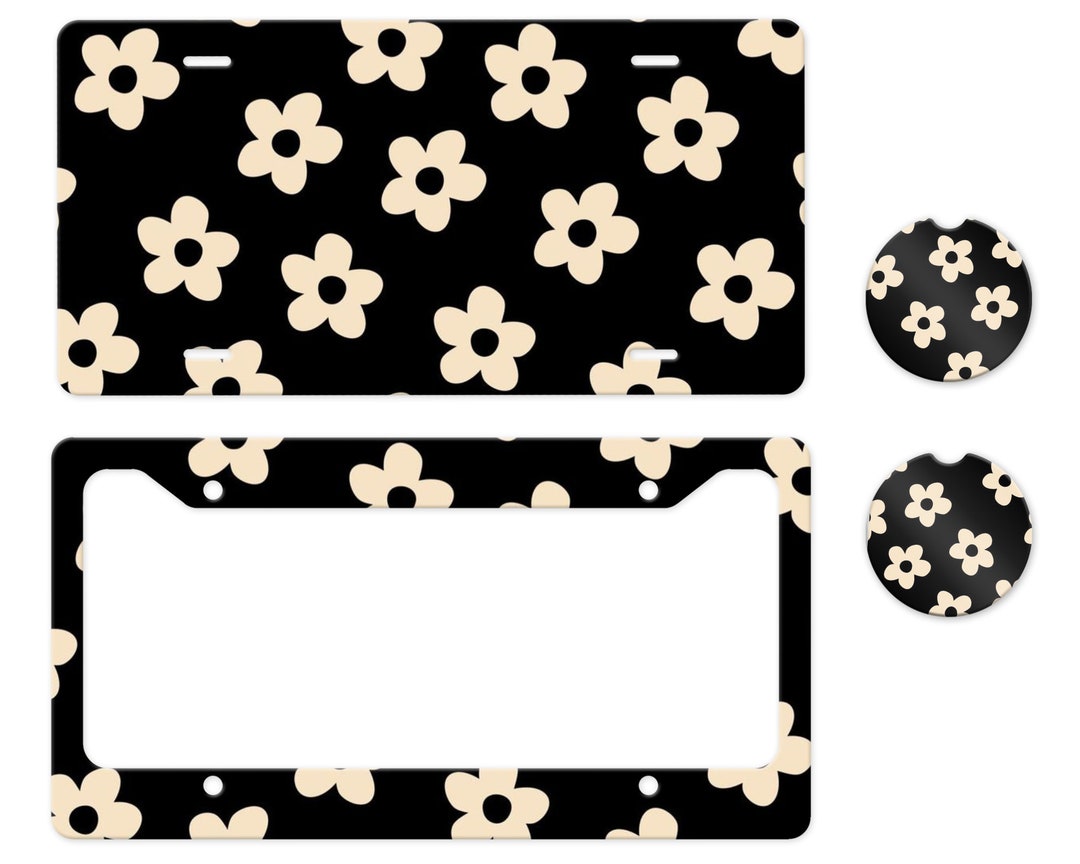 Cute Trendy Car Tag License Plate Cute Coasters Cute Car - Etsy