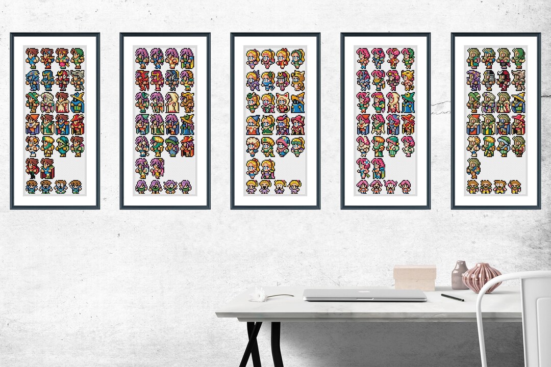 Final Fantasy V (5) Cross Stitch Pattern Collection - Etsy
