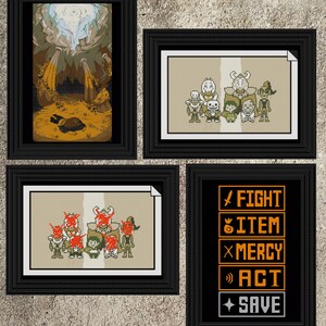 Undertale Collection Cross Stitch Patterns - Etsy