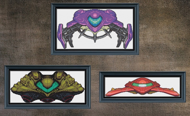 Metroid Cross Stitch Pattern Collection - Etsy