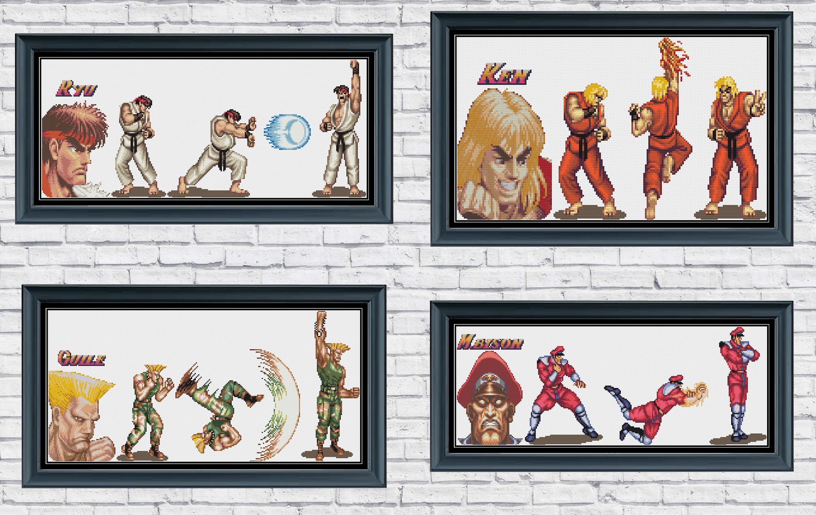 Street Fighter Cross Stitch Pattern Collection - Etsy