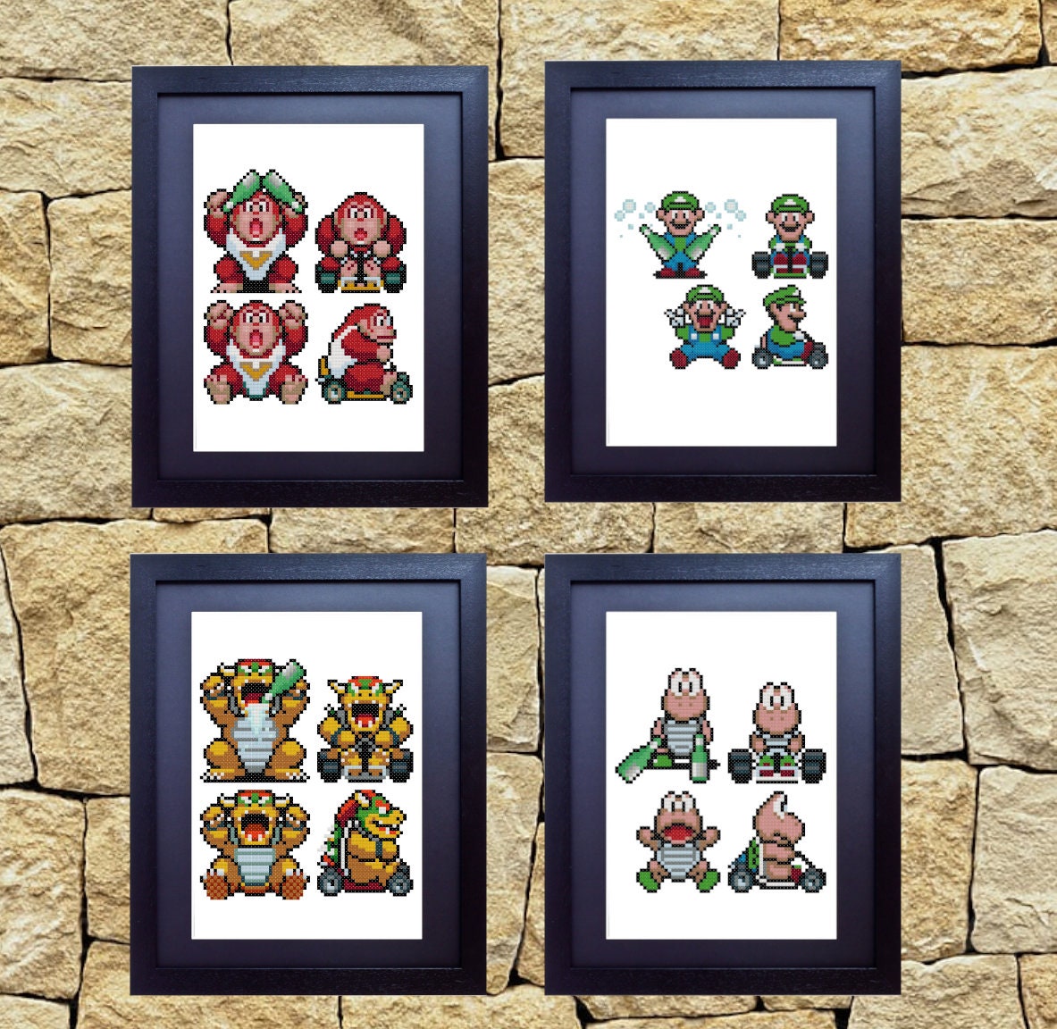 Super Mario Kart Collection Cross Stitch Patterns - Etsy Canada