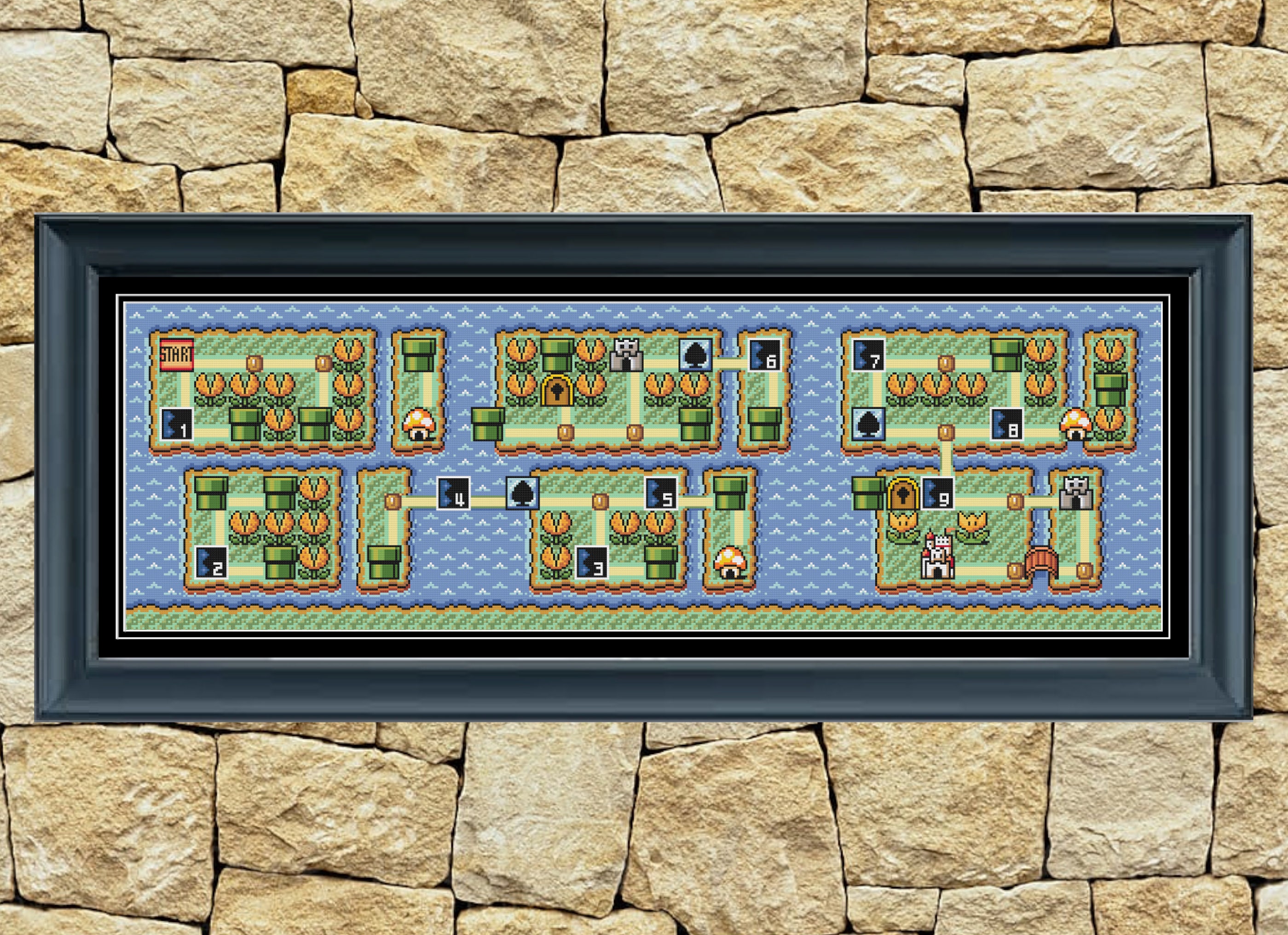 Super Mario Bros 3 All Maps Cross Stitch Pattern Collection - Etsy