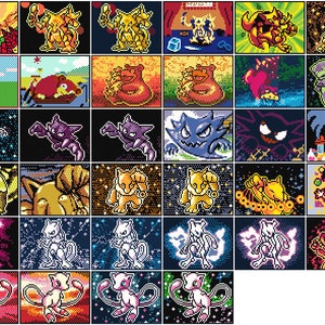 Pokemon Trading Card Game Collection Cross Stitch Patterns - Etsy