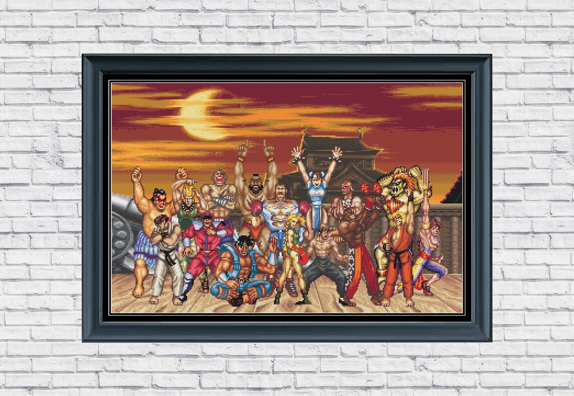 Street Fighter Cross Stitch Pattern Collection - Etsy