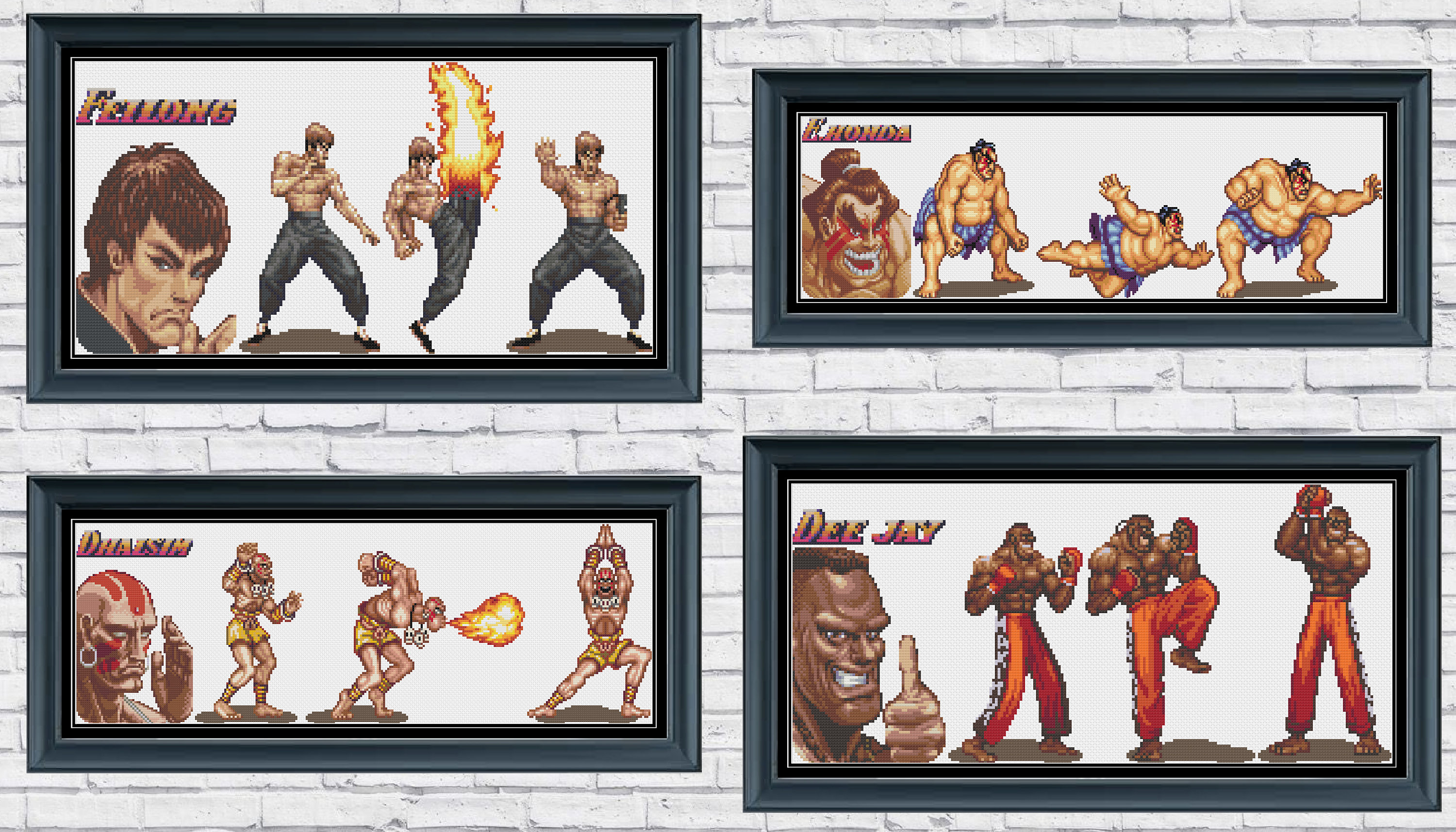 Street Fighter Cross Stitch Pattern Collection | Etsy