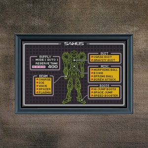 Metroid Cross Stitch Pattern Collection - Etsy