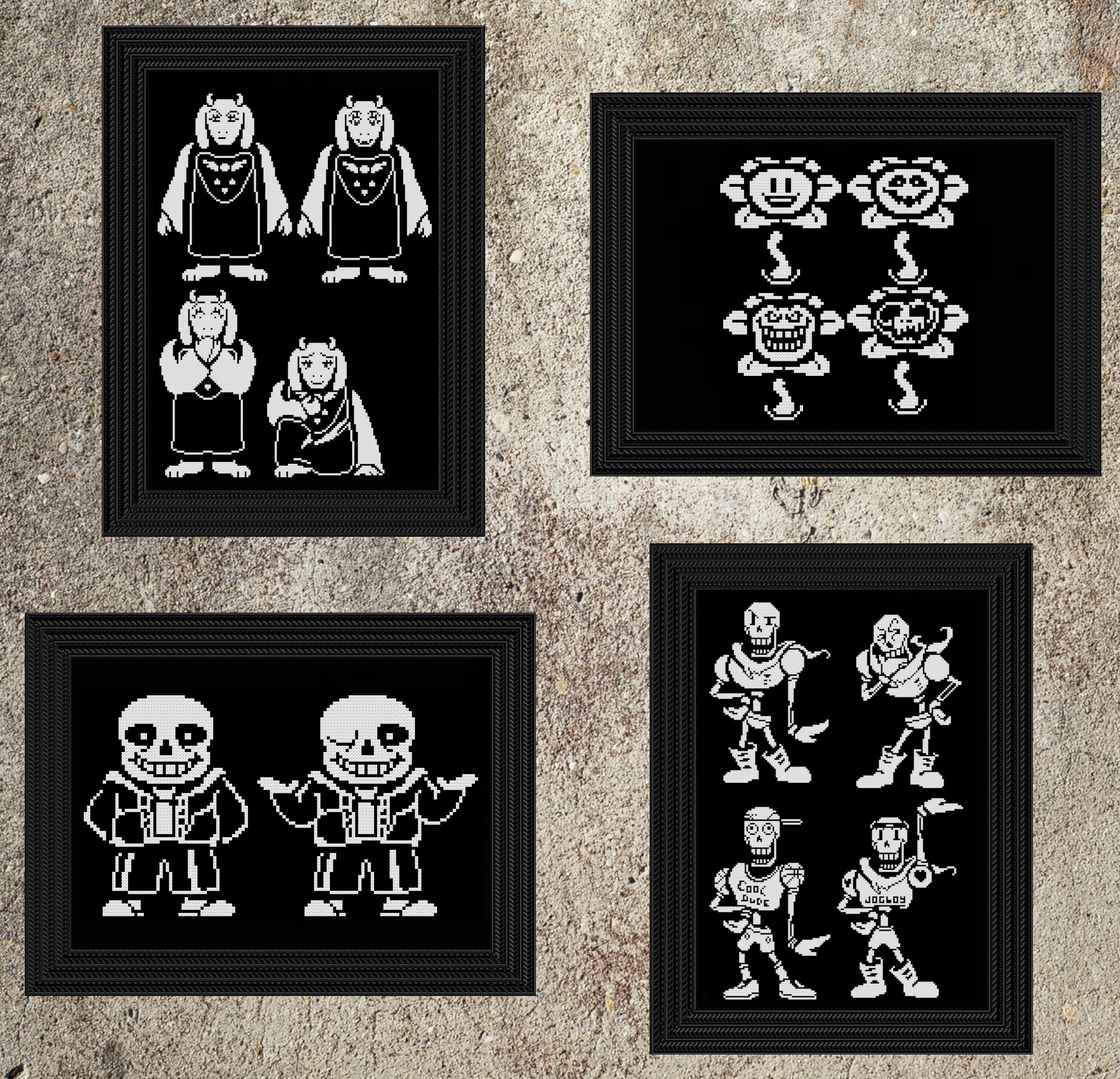 Undertale Collection Cross Stitch Patterns | Etsy