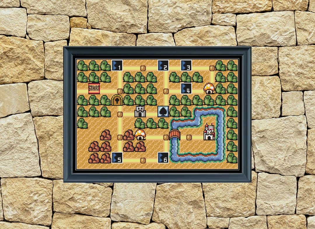 Super Mario Bros 3 All Maps Cross Stitch Pattern Collection - Etsy