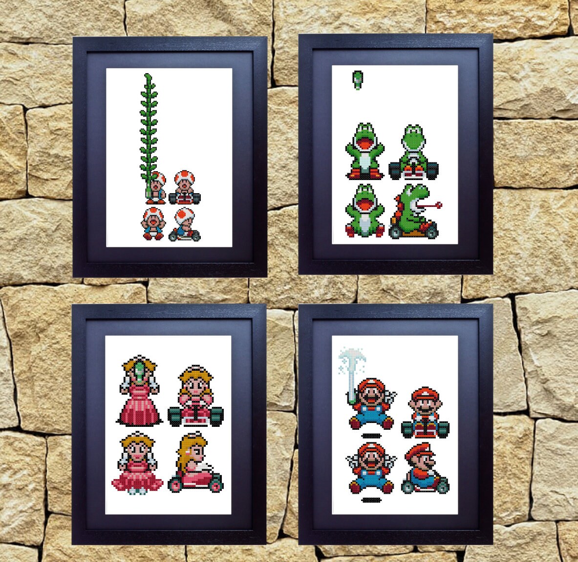 Super Mario Kart Collection Cross Stitch Patterns | Etsy Canada