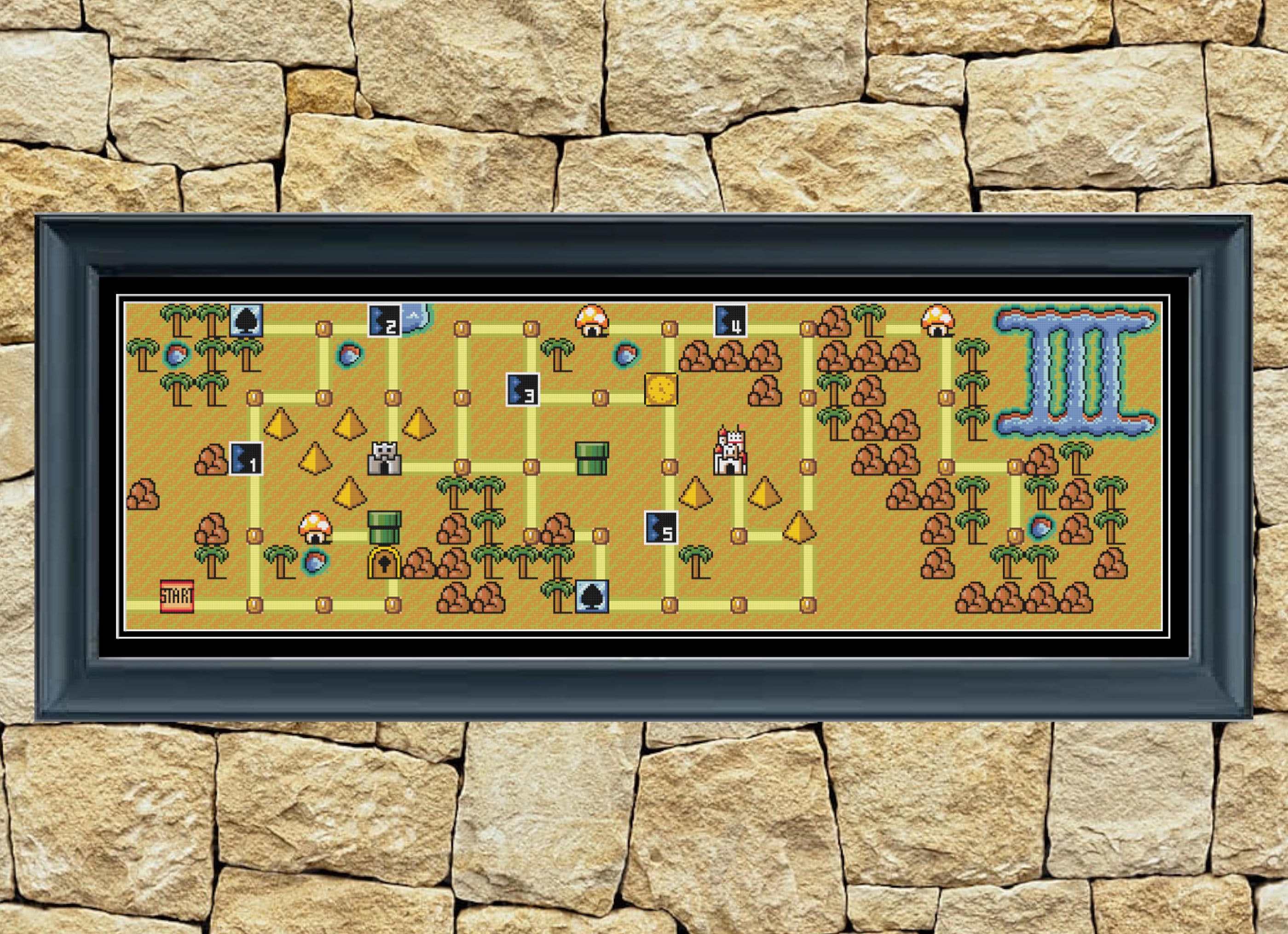 Super Mario Bros 3 All Maps Cross Stitch Pattern Collection - Etsy