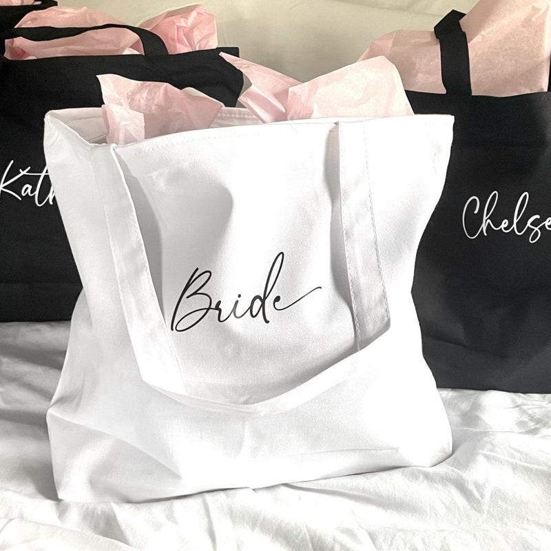 Bridesmaid Tote Bag - Etsy