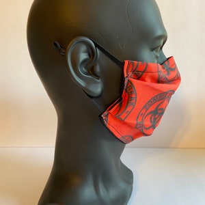 Zombie Apocalypse Outbreak Halloween Cotton Fabric Face Mask With Nose ...