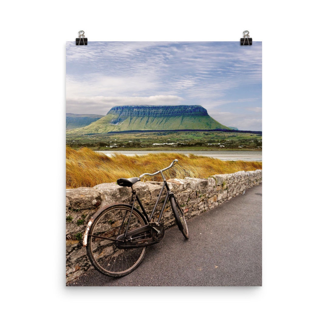Benbulben and a Bike Co. Sligo - Ireland - Giclée Print Poster 20x16in ...