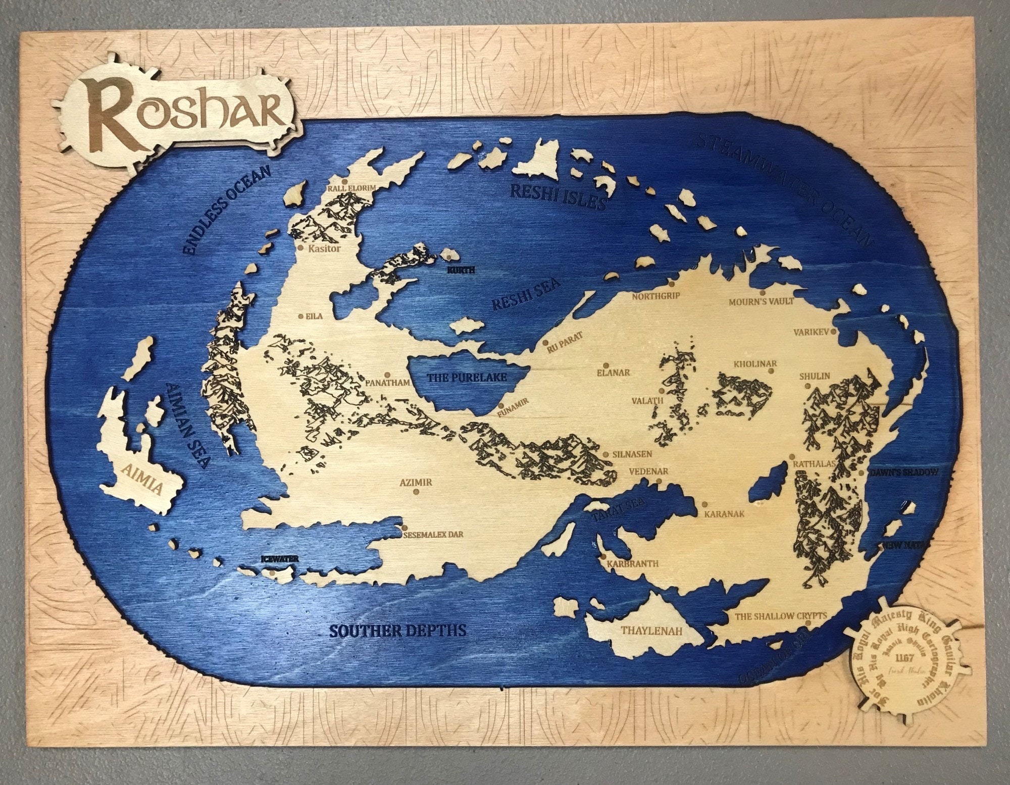 Mapa de Roshar de stormlight Archive Book Series por Brando | Etsy