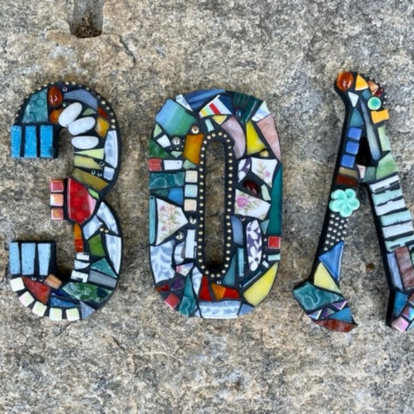Mosaic Letters - Etsy
