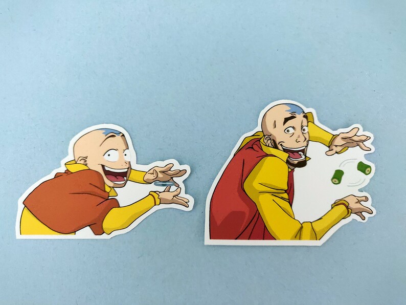 Aang marble Trick Vinyl Sticker Avatar the Last - Etsy Canada